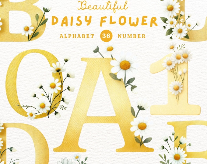 Daisy Png Clipart Daisy Font Daisy Letters Alphabet Png Doodle Letters ...