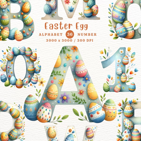 Easter Egg Clipart - Etsy