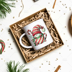 Christmas Gnome in Mug, Gnome Clipart, Christmas Clipart, Cute ...