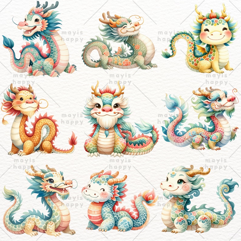 Dragon Clipart, Chinese Dragon Clipart, Chinese New Year, Clipart PNG ...