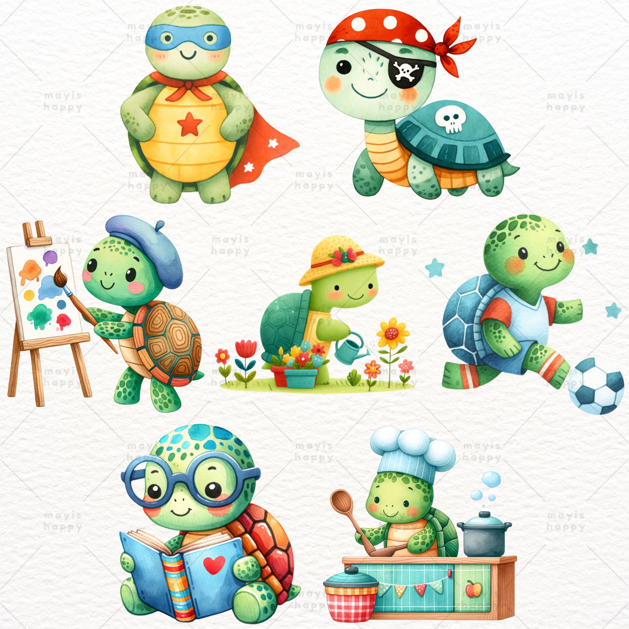 Cute Turtle, Animals, Turtle PNG, Turtle Day, Cute Animals, Kids Craft ...