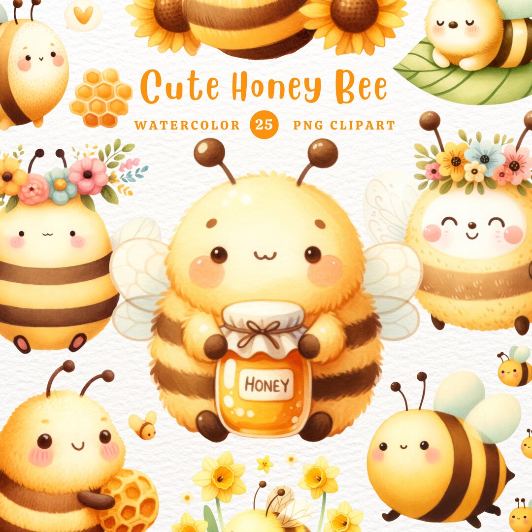Cute Honey Bee, Honey Bee, Bee PNG, Bee Day, Cute Bee, Kids Craft, Gift ...