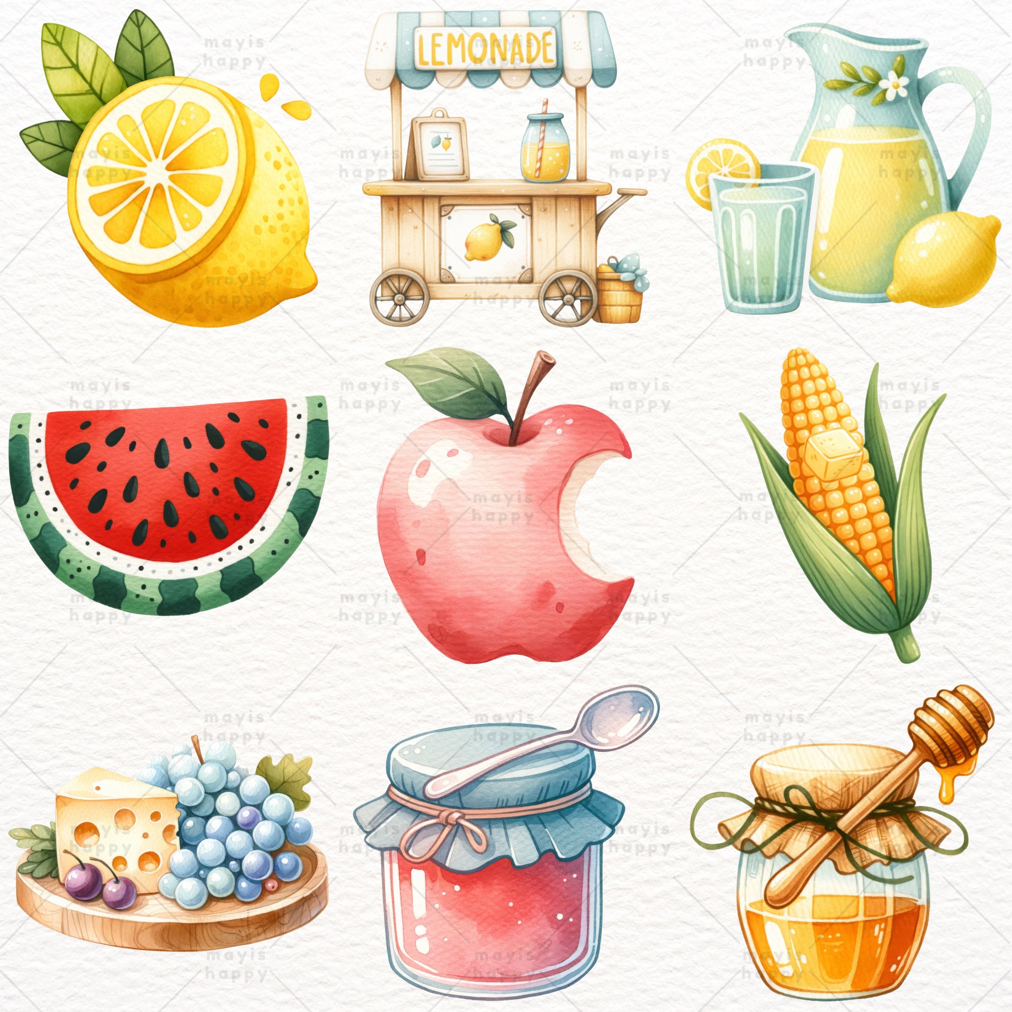 Summer Picnic, Summer Elements, Summer PNG, Picnic, Summer Clipart ...