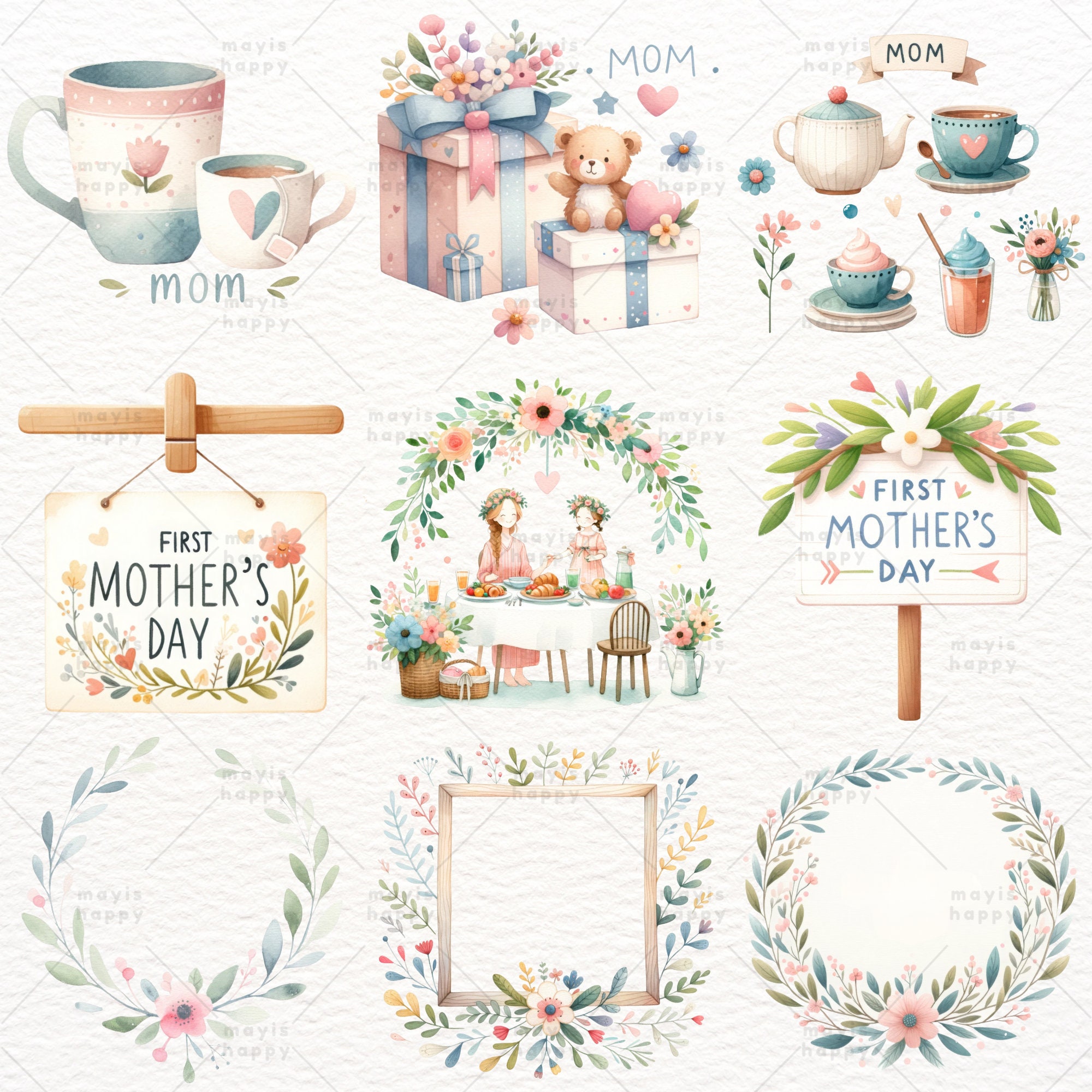 Mother’s Day, Mom, Mom Elements, Mama PNG, Mommy PNG, Gift for Mom ...