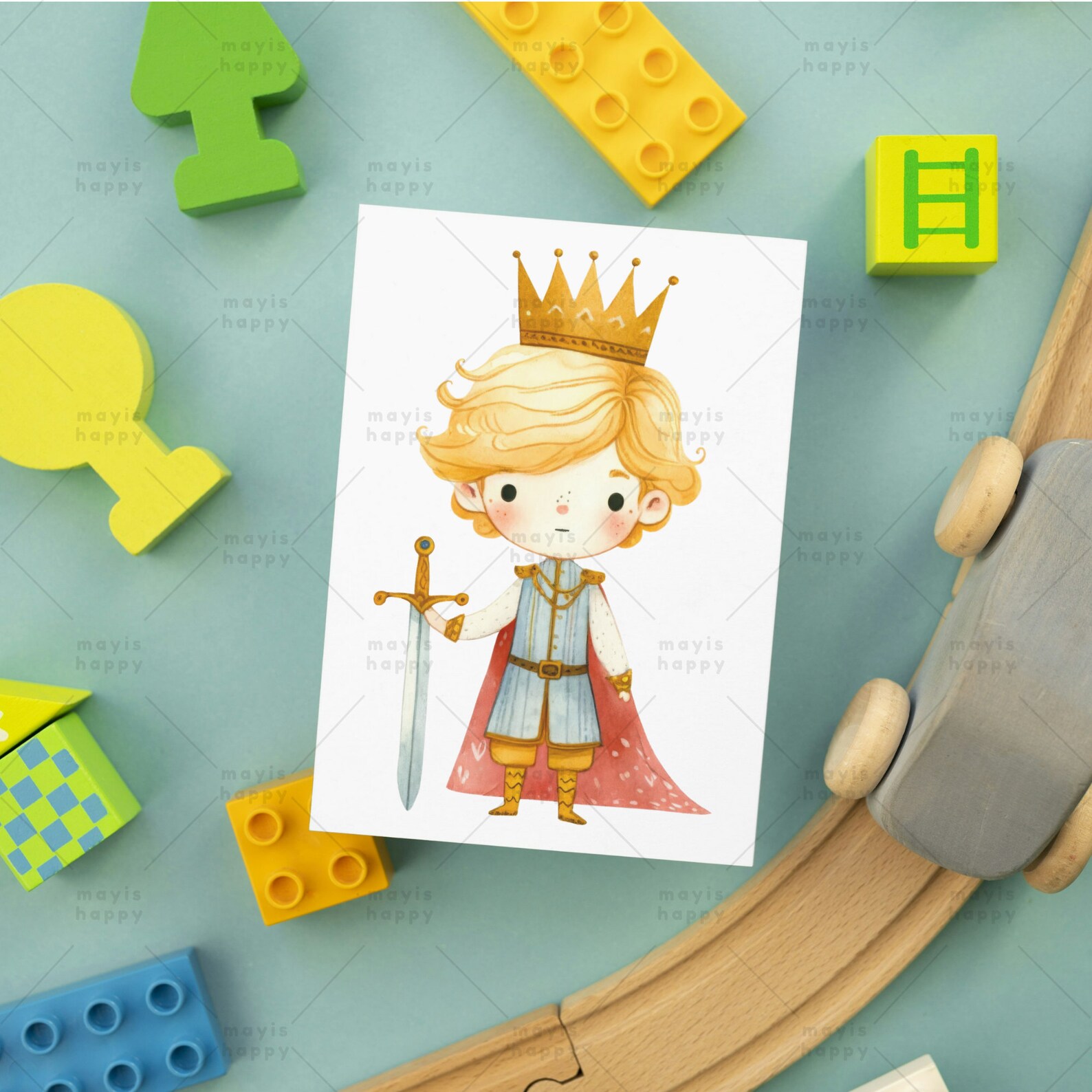 Royal Prince Watercolor Clipart: 25 PNG Illustrations (digital Download ...