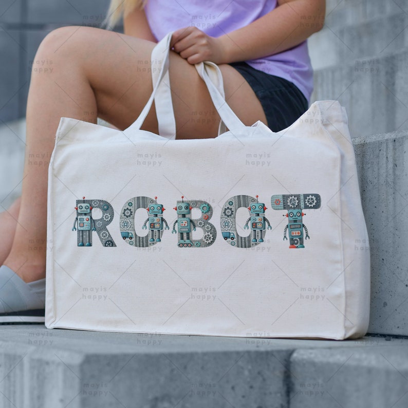 Robot Alphabet, Cute Robot, Robot Clipart, Robot PNG, Alphabet Clipart ...