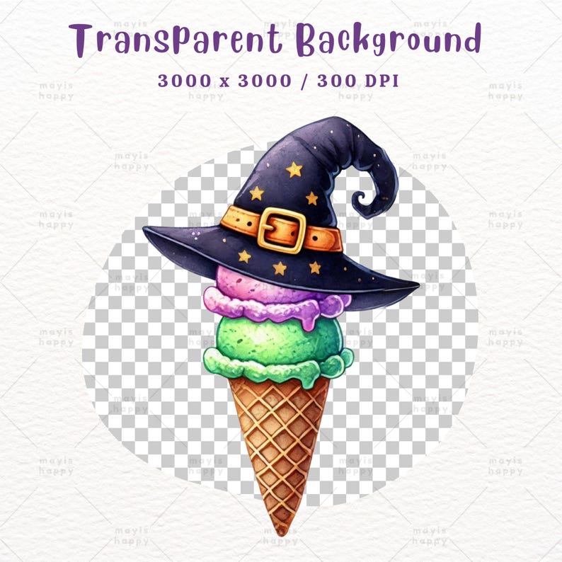 Halloween Treats Clipart: Spooky Watercolor Pngs (digital Download) - Etsy