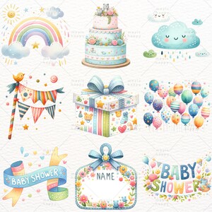 Newborn Baby, Baby Elements, Baby Clipart, Nursery Clipart, Gift for ...