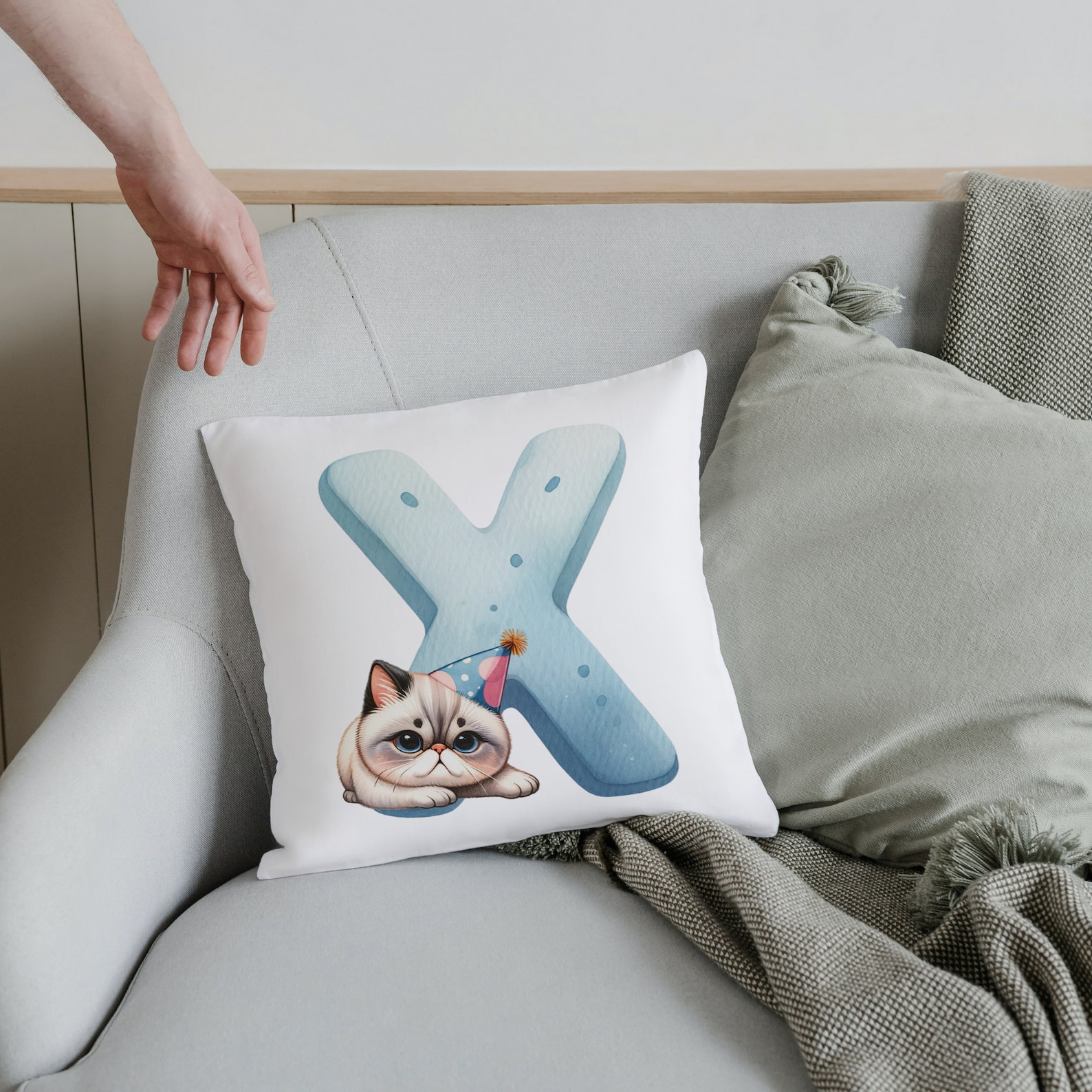 New Year Alphabet Clipart, Cute Cat Alphabet Clipart, New Year Party ...