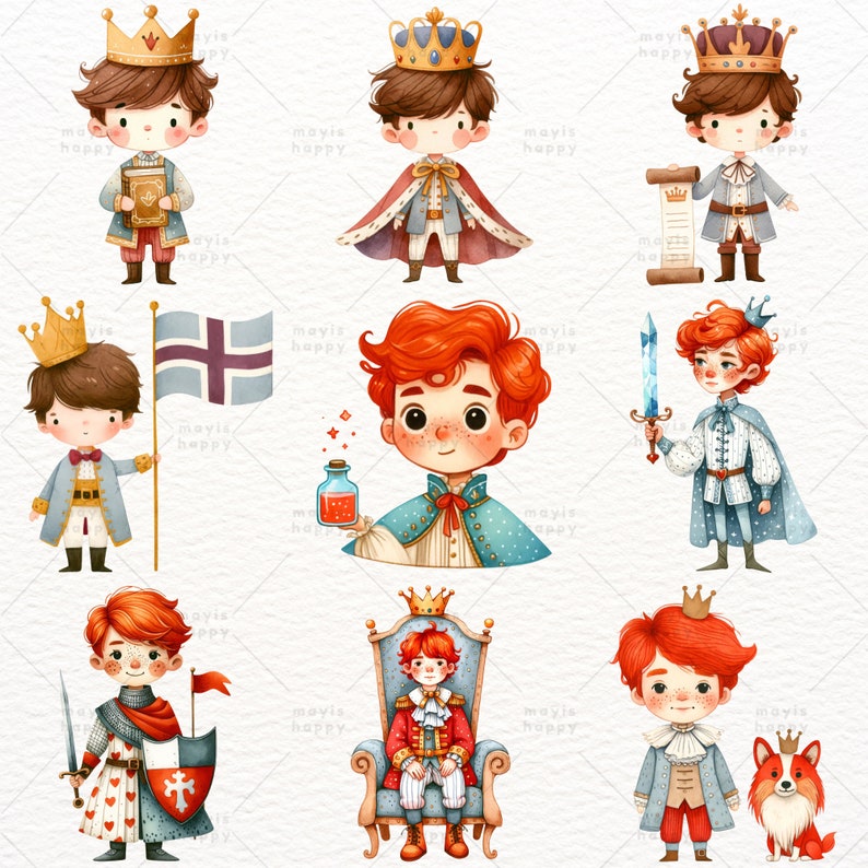 Royal Prince, Prince Boy, Prince Clipart, Prince PNG, Gift for Boy ...