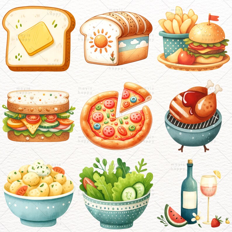Summer Picnic, Summer Elements, Summer PNG, Picnic, Summer Clipart ...