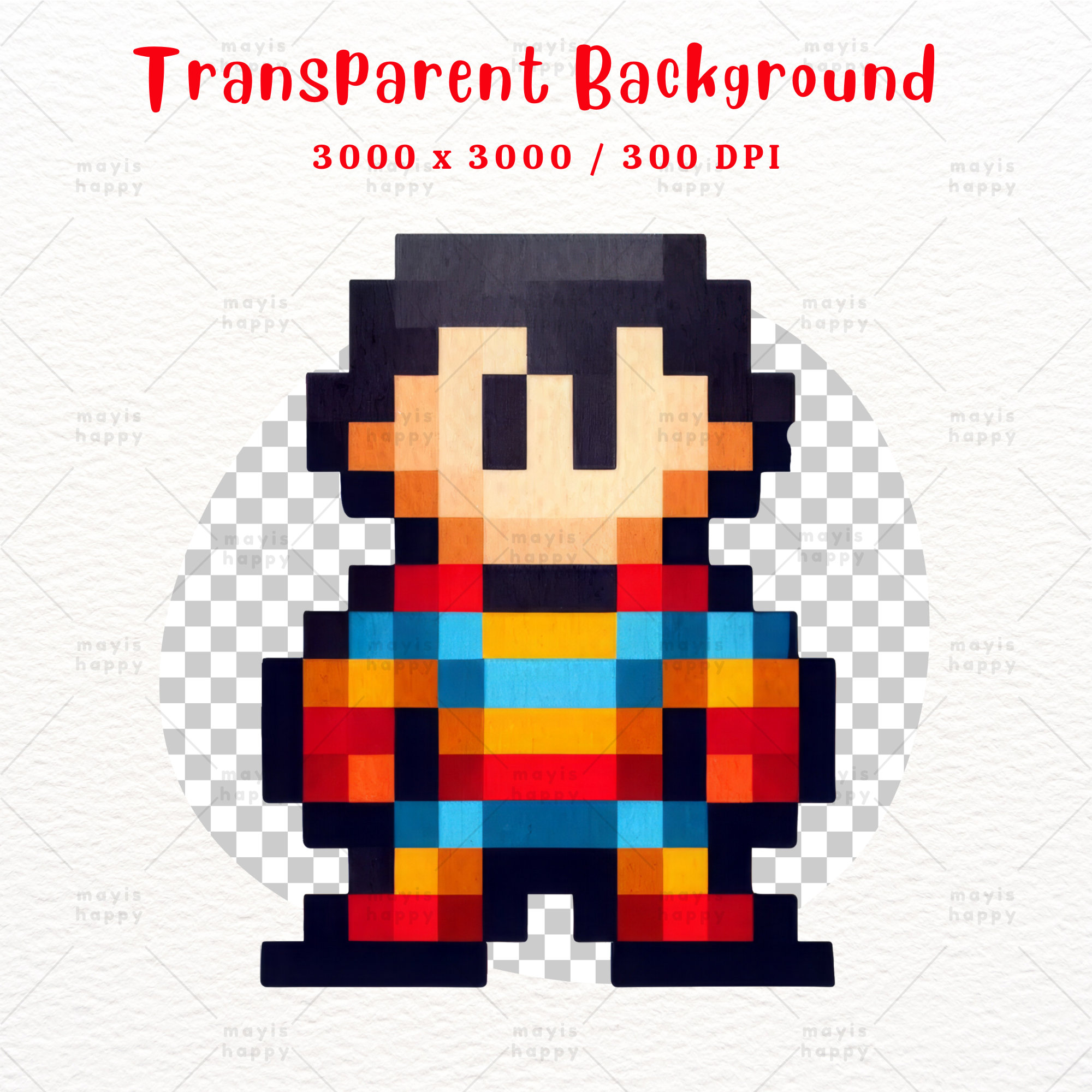 8-bit Video Game Clipart: Watercolor PNG Digital Download - Etsy