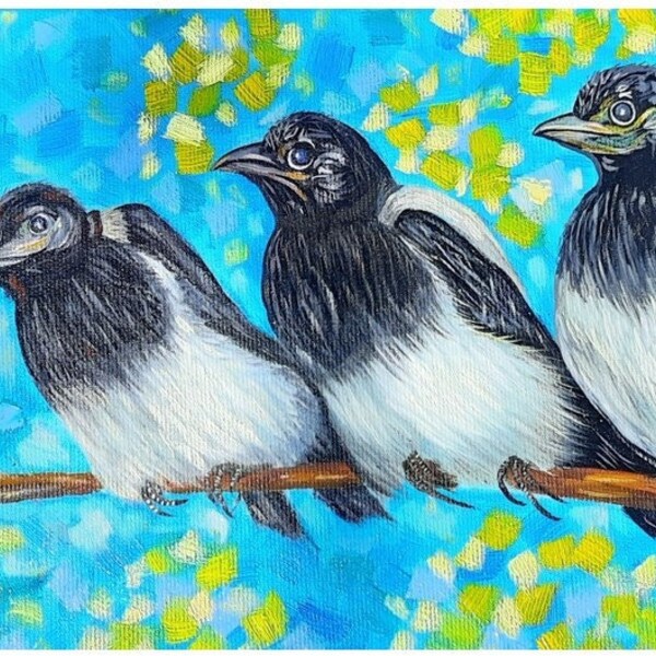 Three Crows - Etsy