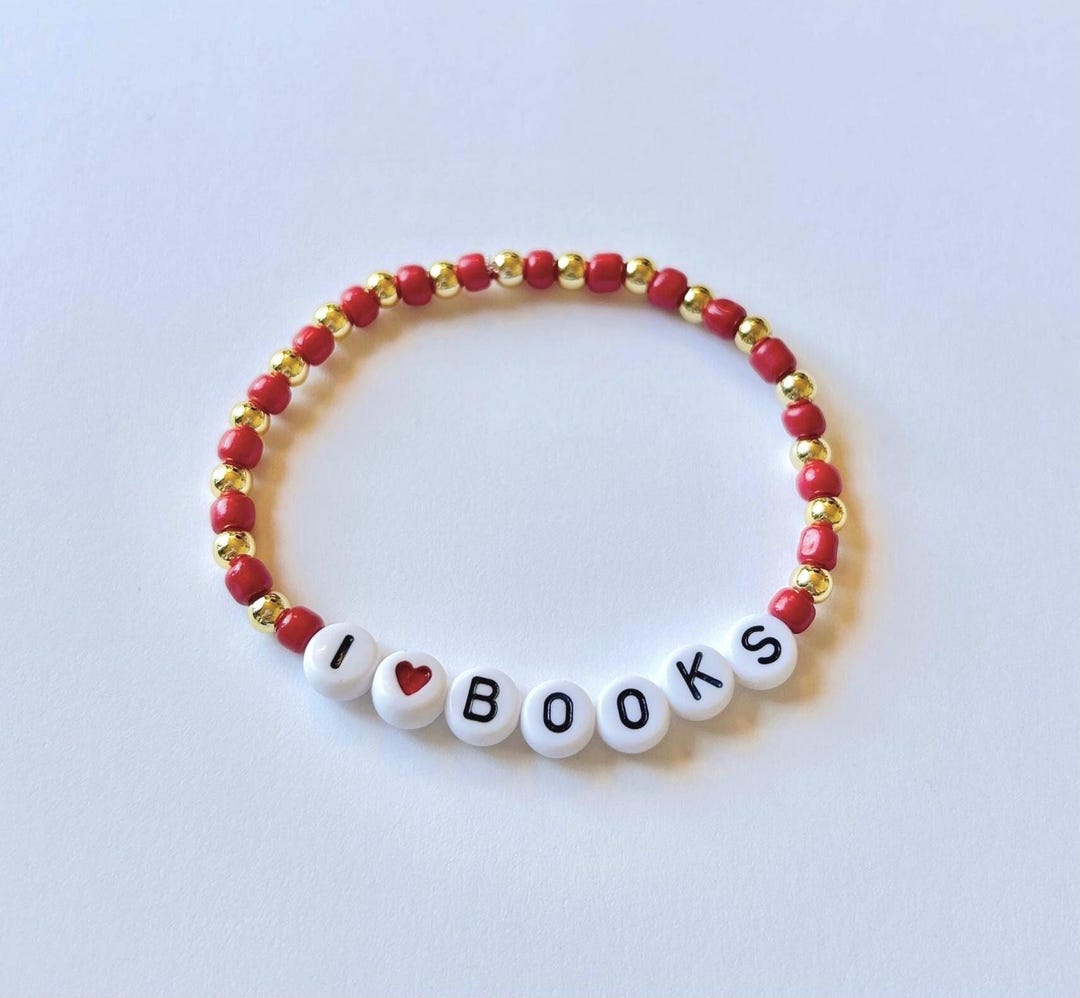 I Heart Books Bracelet - Etsy
