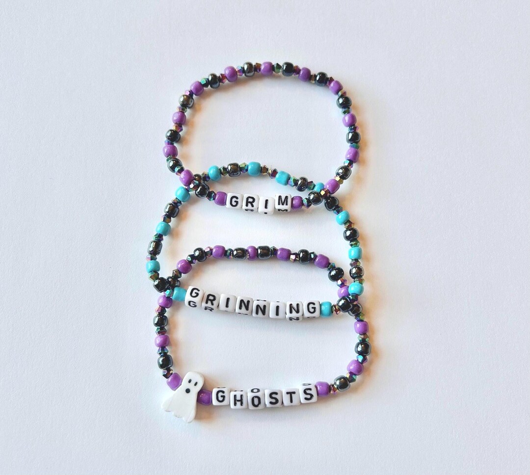 Grim Grinning Ghosts Bracelet Set - Etsy