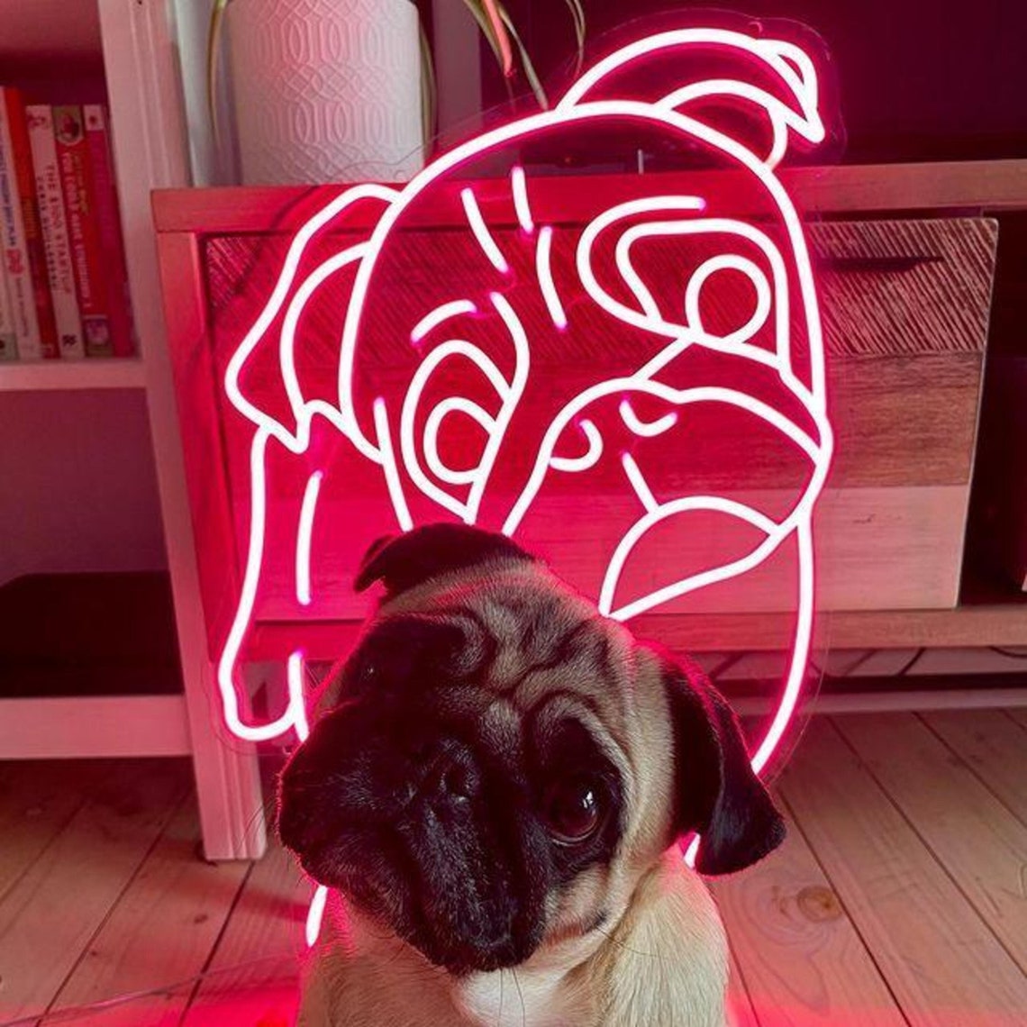 The Pug Neon Sign Dog Neon Light - Etsy