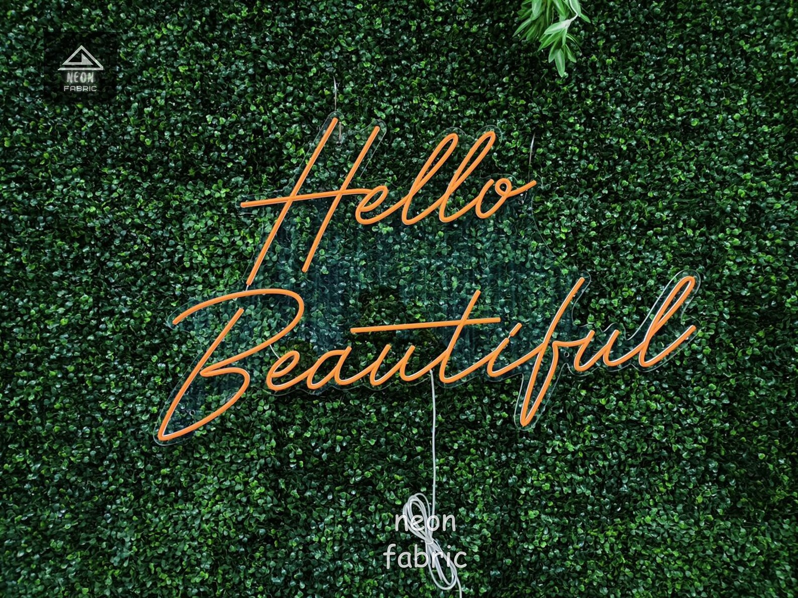 Hello Beautiful Neon Sign Custom Neon Sign Wall Decor Glam - Etsy