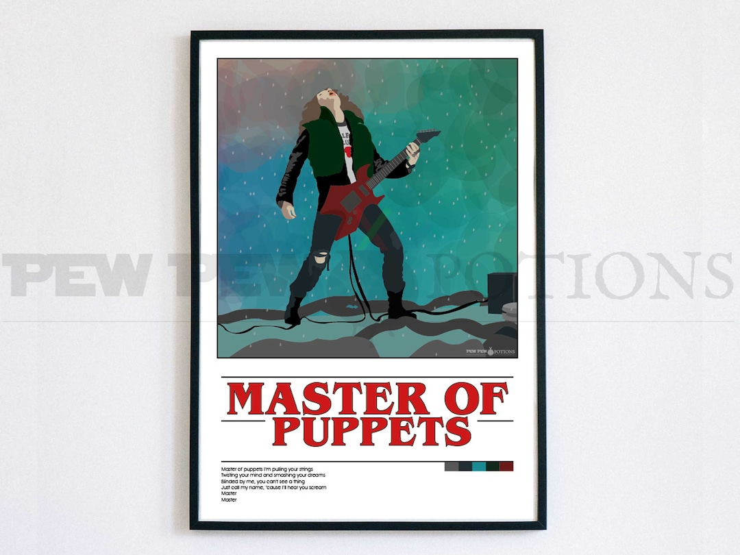 Stranger Things Eddie Munson Master of Puppets Solo Upside Down TV ...
