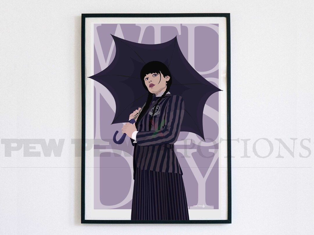 Wednesday Addams Netflix TV Series Inspired Digital Print Poster A4 - Etsy