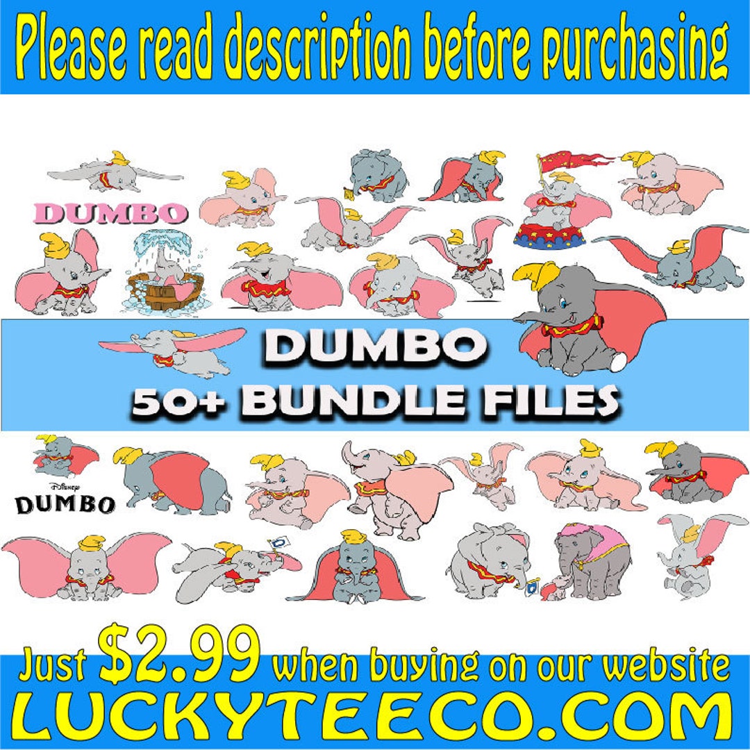 50 Disney Dumbo Svg Bundle, Disney Svg, Dumbo Svg, Dumbo Vector, Dumbo ...