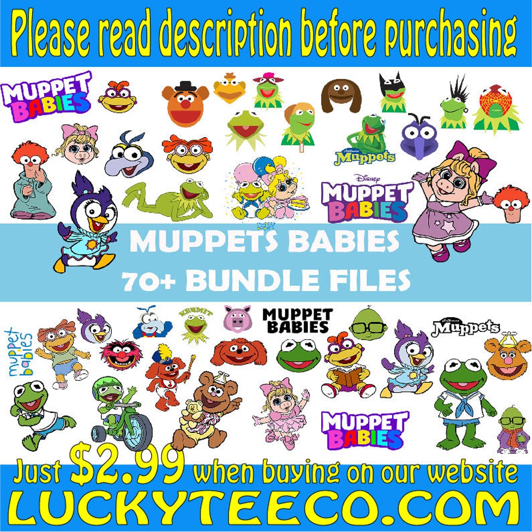70 Muppets Svg Bundle, Muppets Babies SVG Cut Files for Cricut ...
