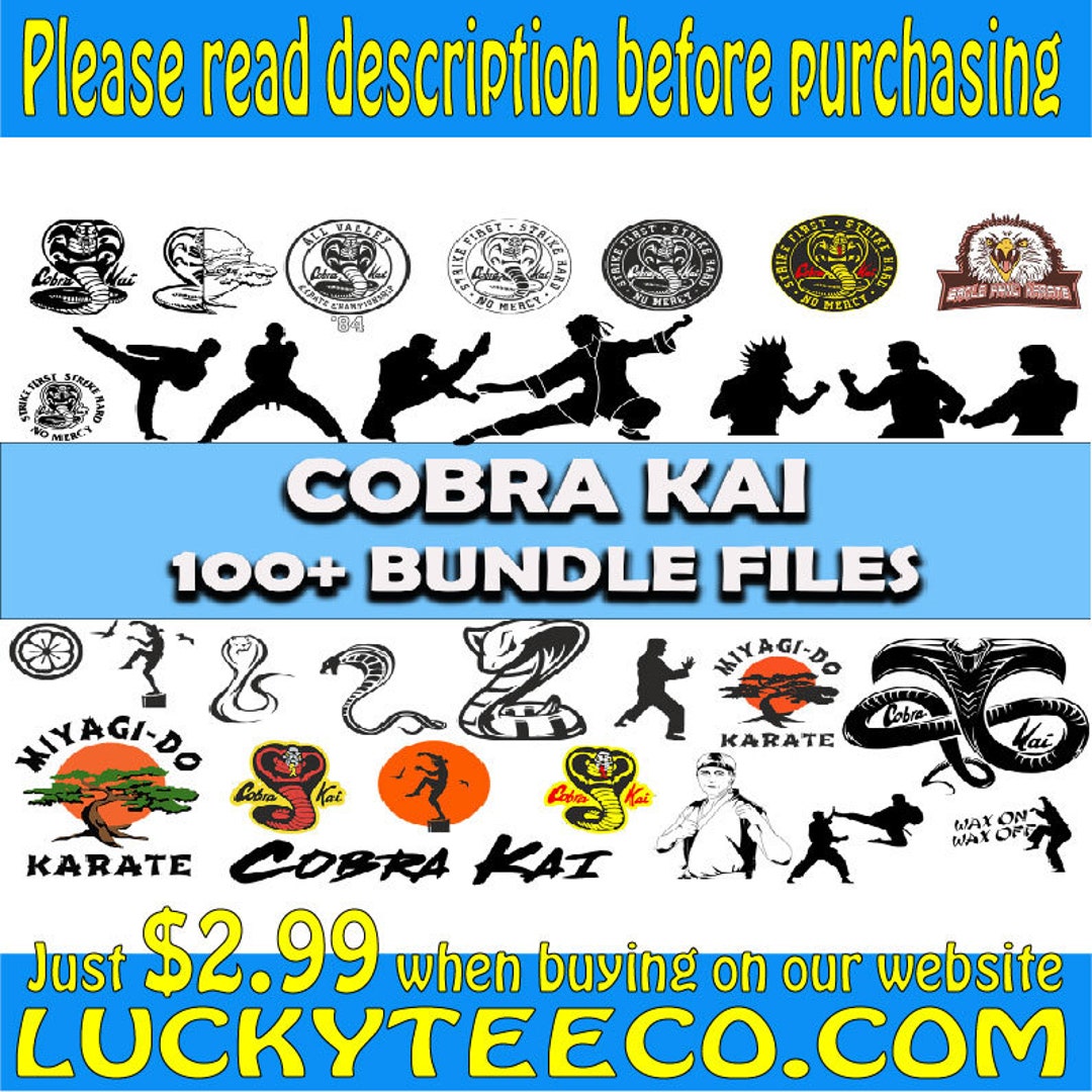 100 Cobra Kai Svg Bundle, Cobra Kai Png, Eagle Fang Svg, Karate Kid Svg, Cobra Svg, Kobra Kai ...