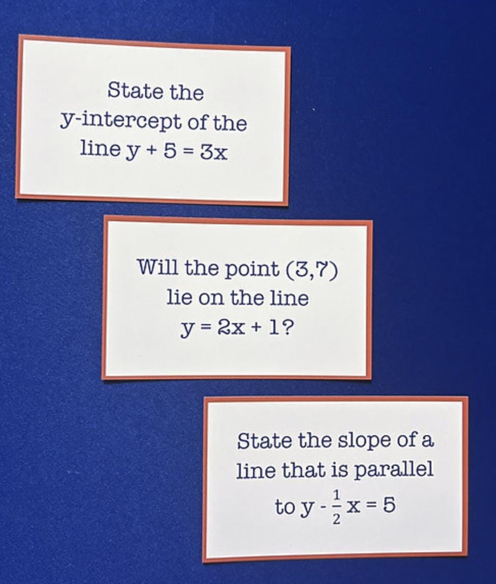 Math Flashcards 6th - 8th Grades - Etsy