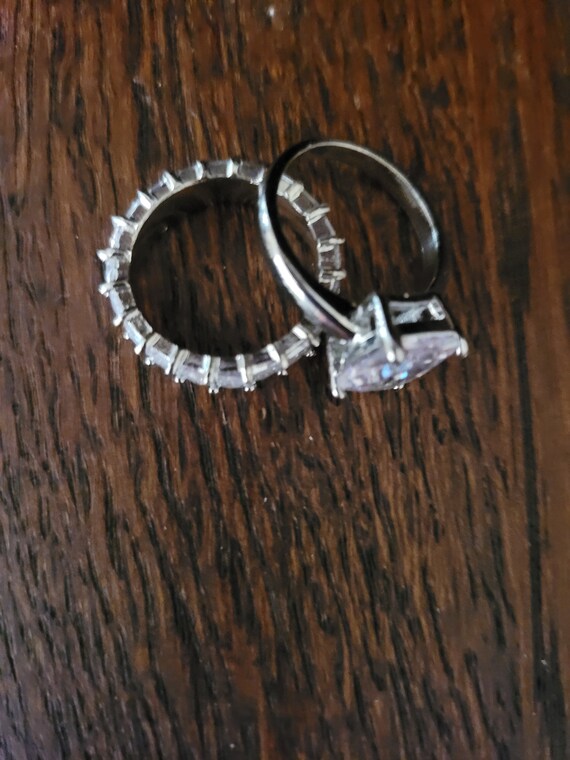 Bridal Wedding Ring Set - Gem