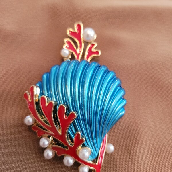 Seashell Brooch - Etsy