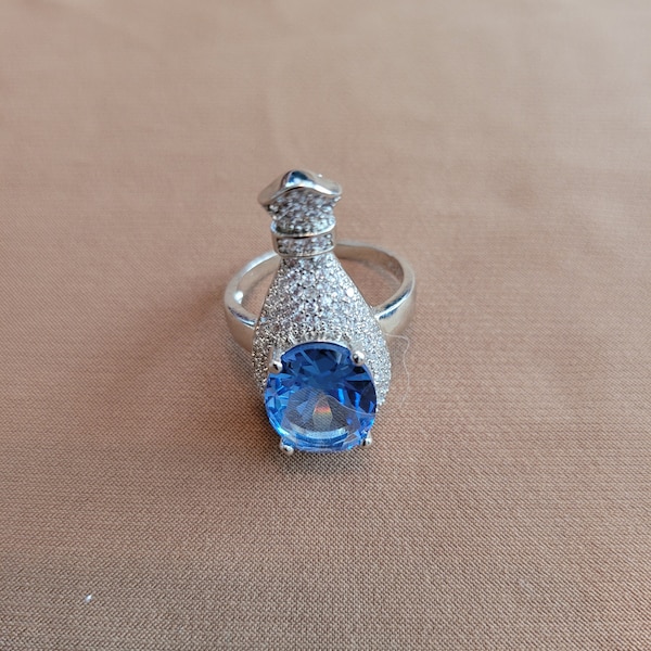 Perfume Bottle Ring - Etsy