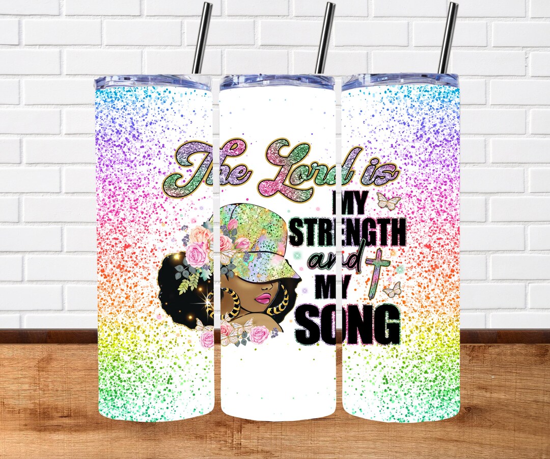 Black Woman Tumbler, Inspirational Tumbler, Christian Woman Tumbler ...