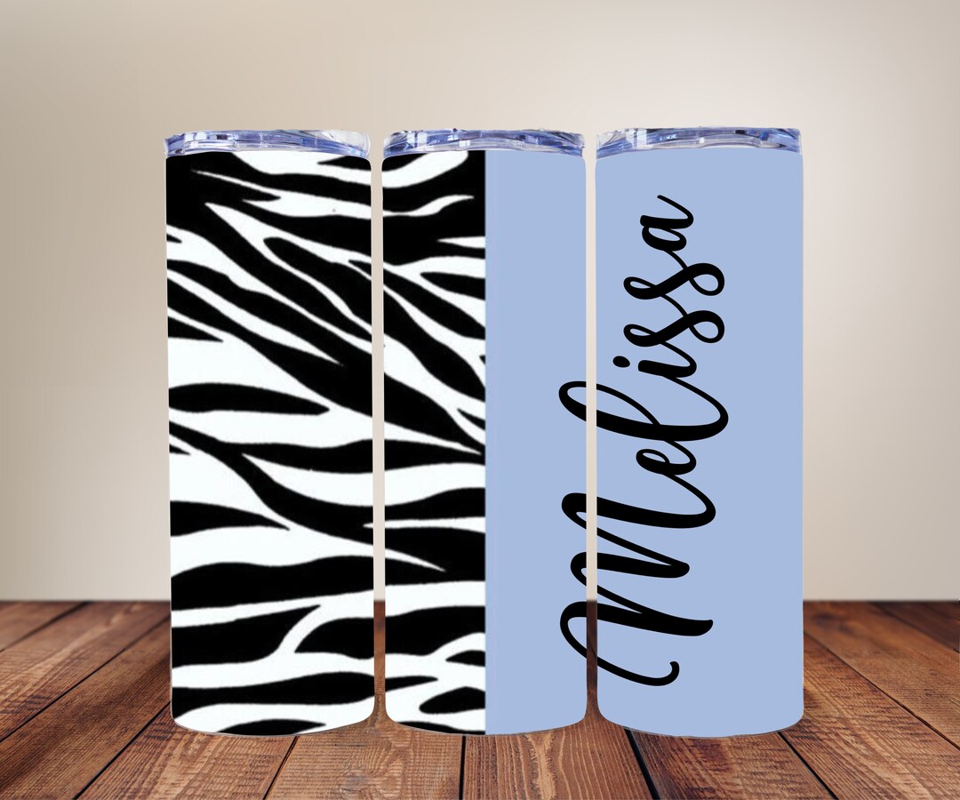 Personalized Name Skinny Tumbler, Custom Tumbler W/lid and Straw ...