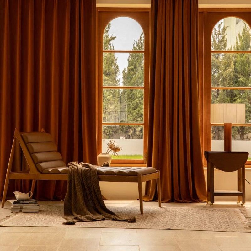 Burnt Orange Curtains - Etsy