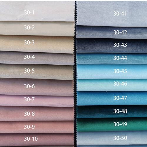 80 Colors Velvelt Fabric Samples Velvet Swatchescurtain - Etsy