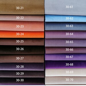 80 Colors Velvelt Fabric Samples, Velvet Swatches,curtain Fabric ...