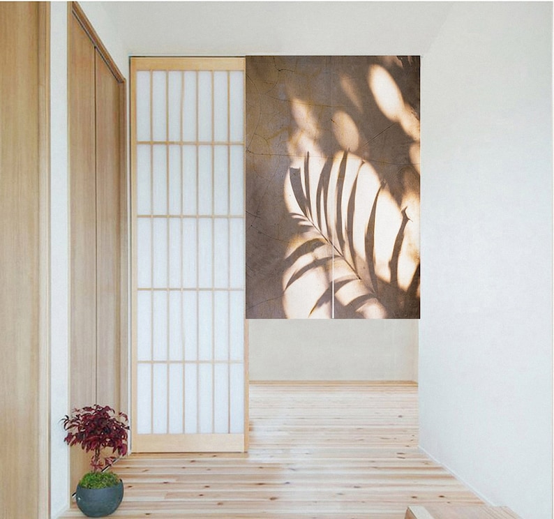 Linen Noren Door Curtain Noren Panel With Light & Shades - Etsy