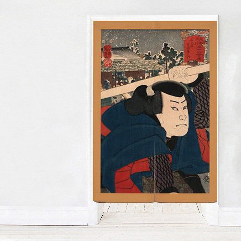 Noren Door Curtain ukiyoe Tapestry Noren Panel Japanese | Etsy