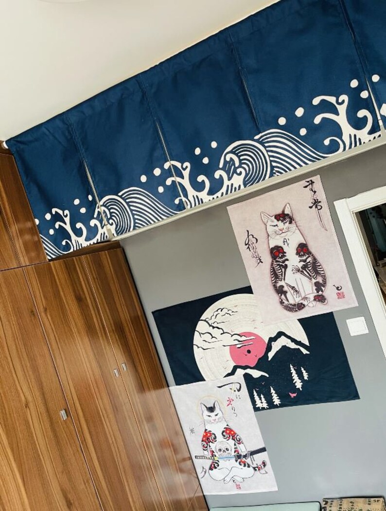 Noren Door Curtain custom Sushi Shop Noren Panel Japanese - Etsy Canada