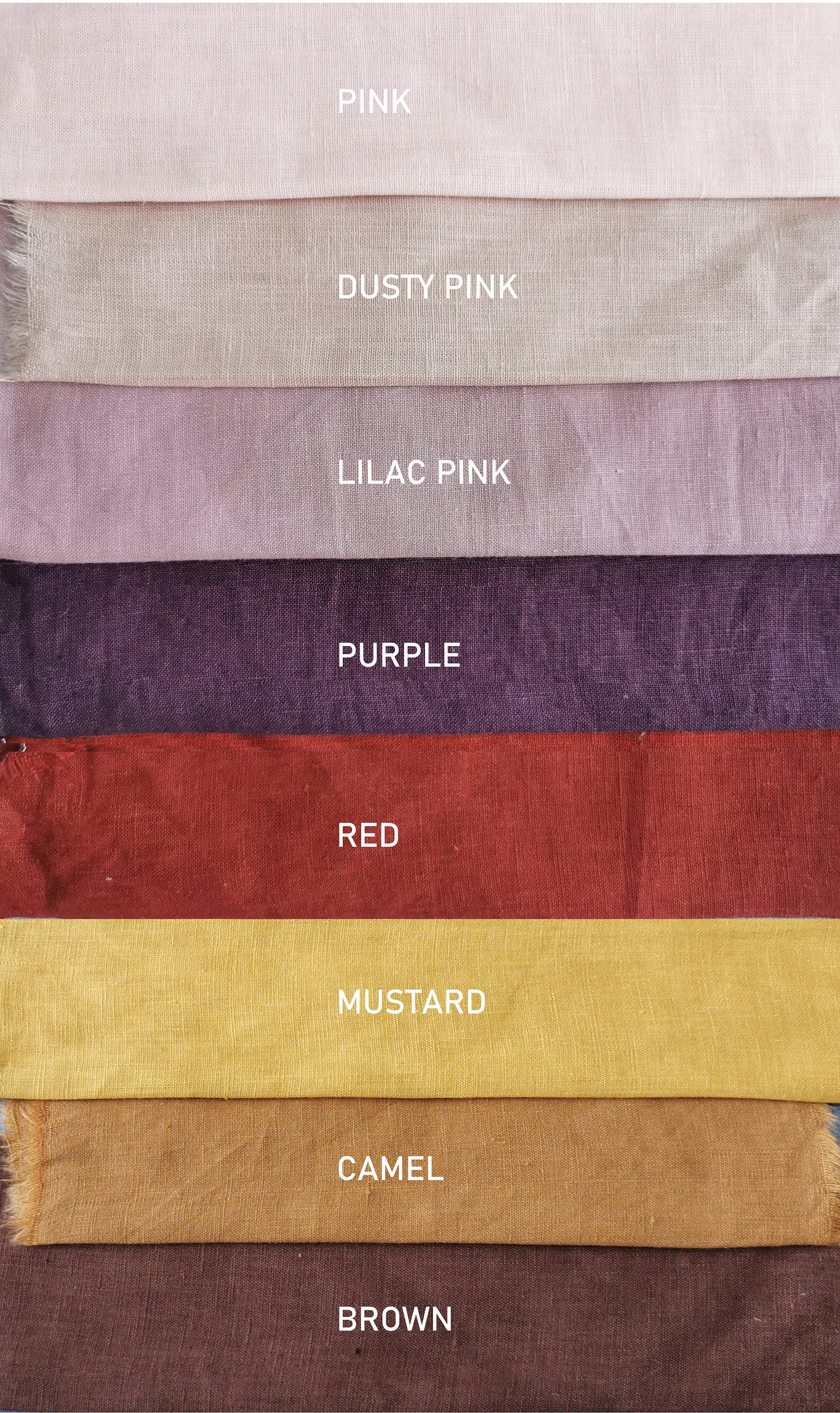 24 Colors Pair of Seamless Pure Linen PanelsWide Pure Linen | Etsy