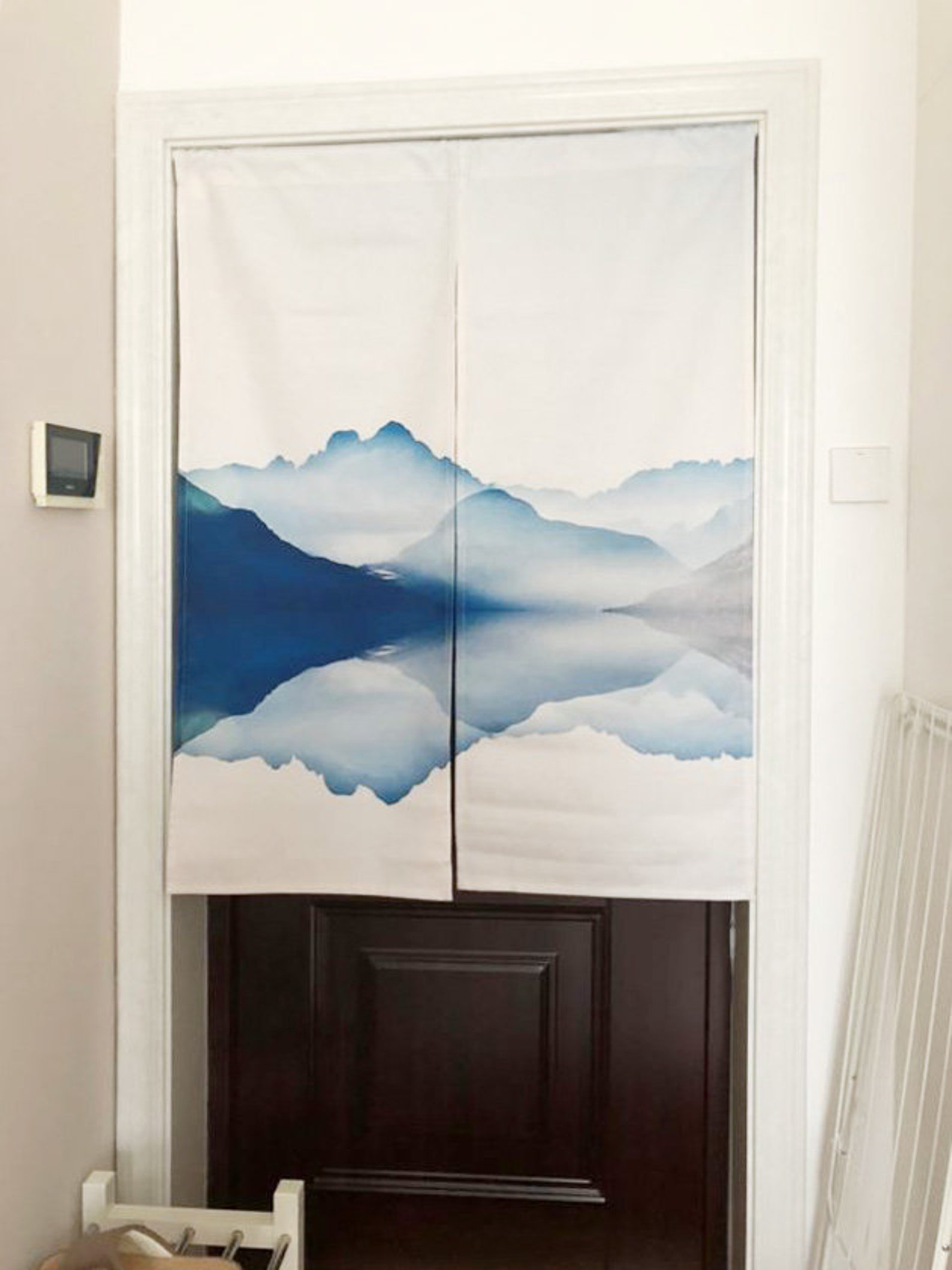 Linen Noren Door Curtain chinese Landscape Noren Panel - Etsy UK