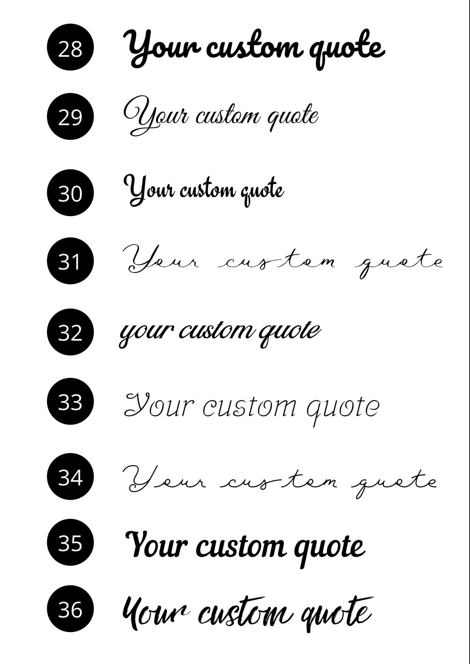 Custom Quote Print Personalized Quote Custom Text Printable - Etsy UK