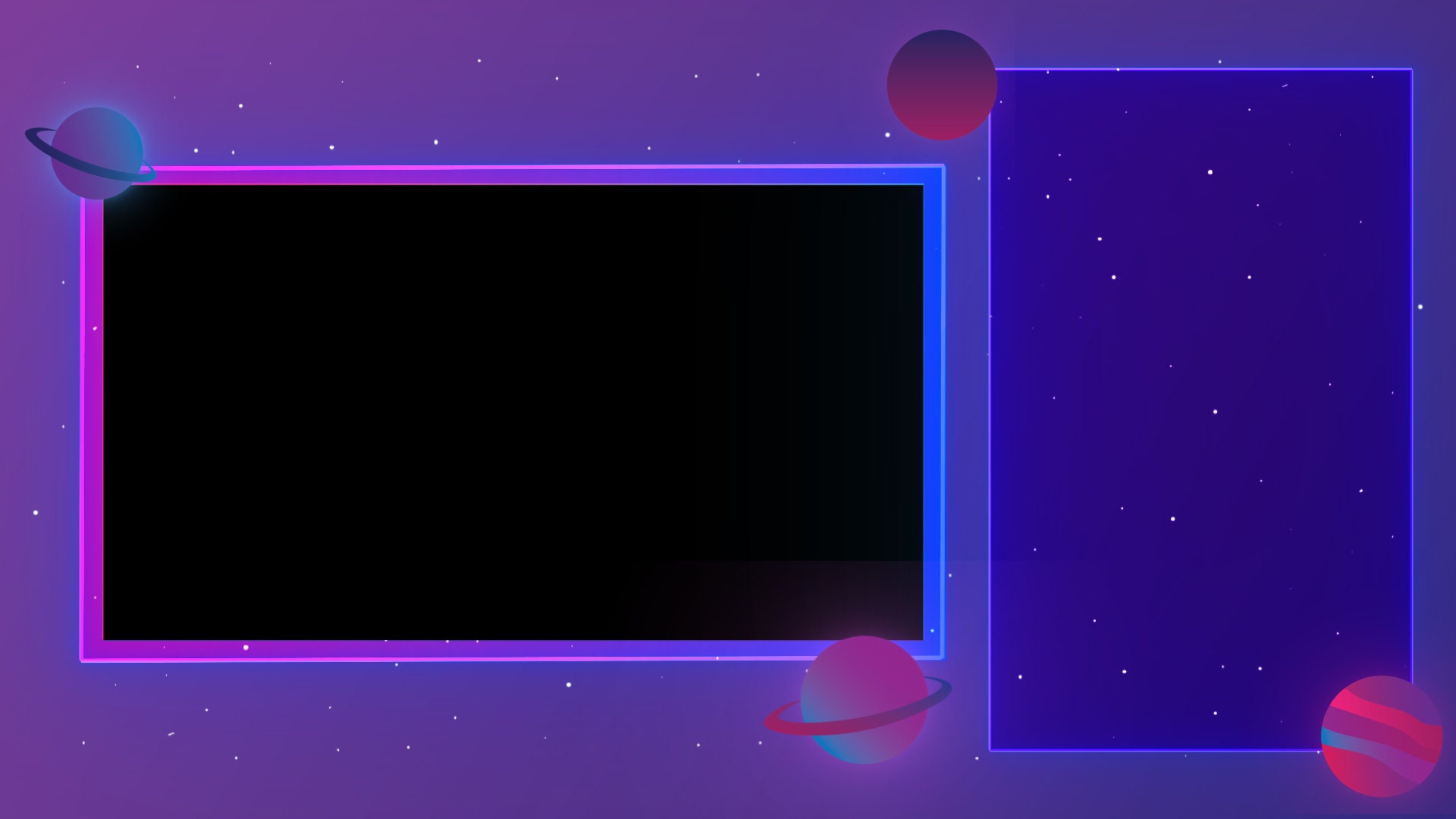 Animated Space Themed Stream Overlay Pack - Etsy