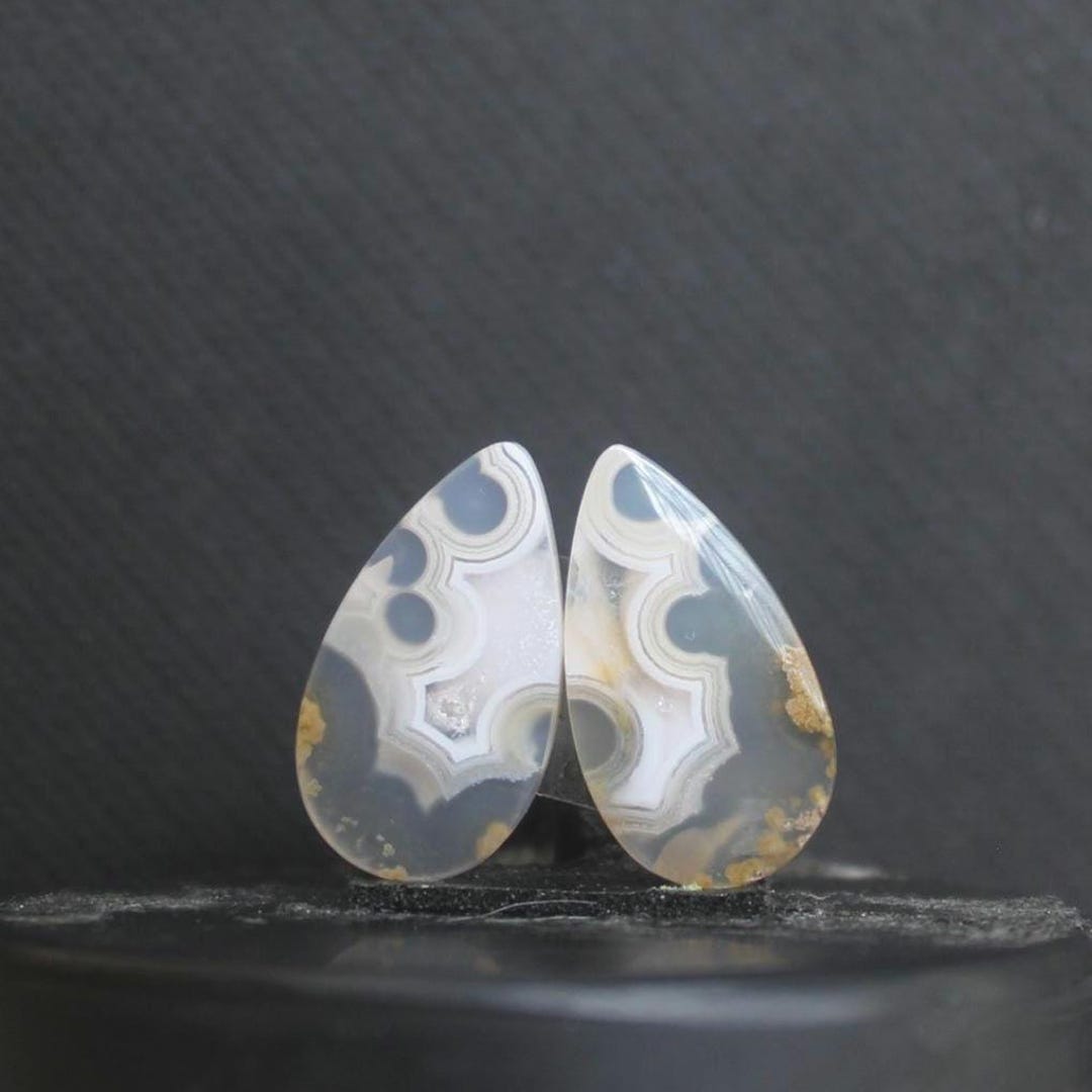 Orbs Agate Pair - Etsy