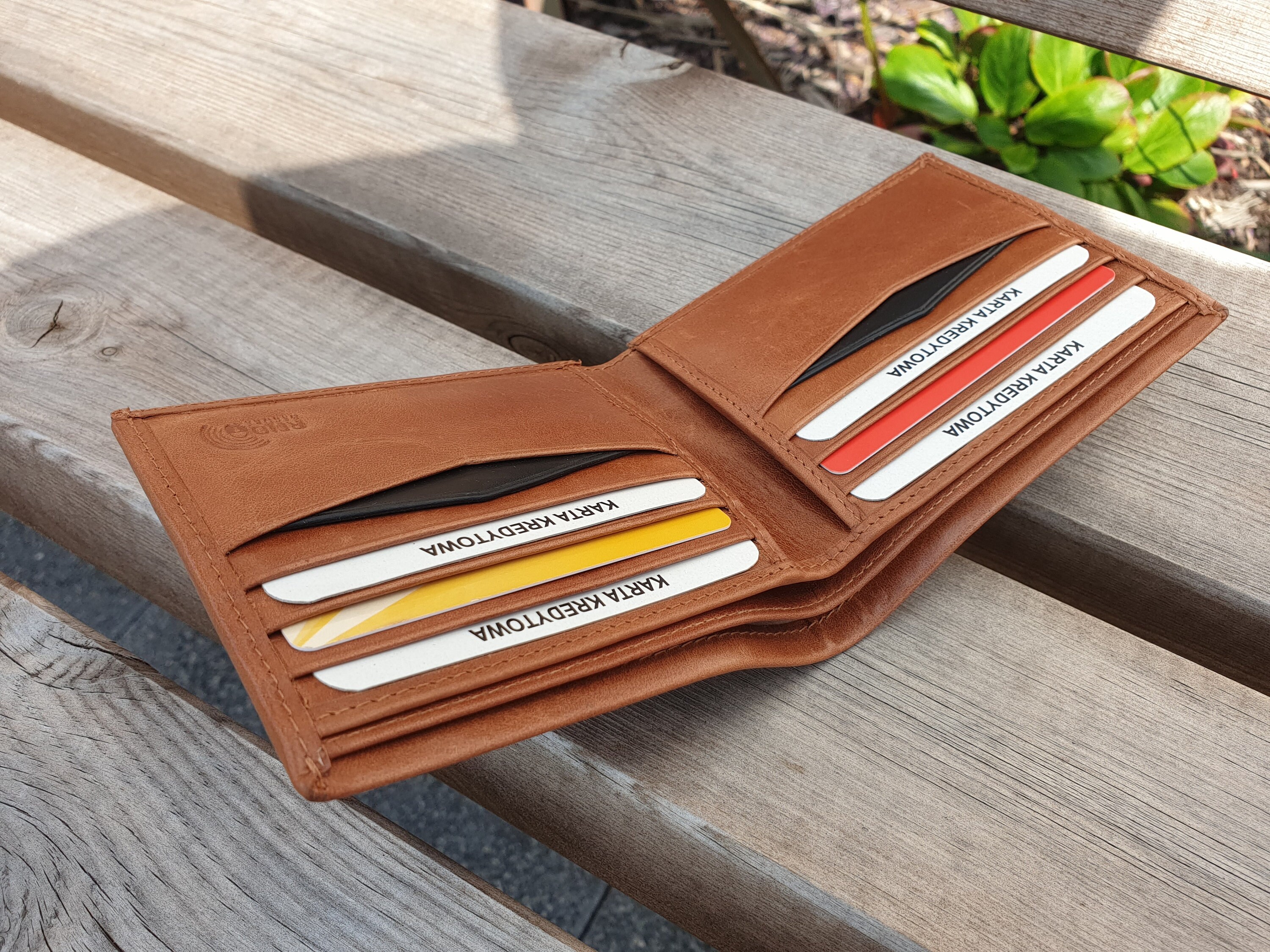 Real Leather RFID Men's Wallet Genuine Leather Credit | Etsy