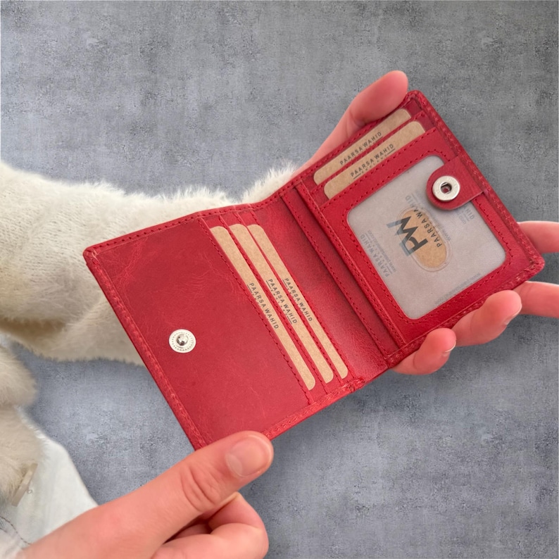 Handmade Leather Coin Wallet: RFID Minimalist Wallet, Gift Ready - Etsy UK