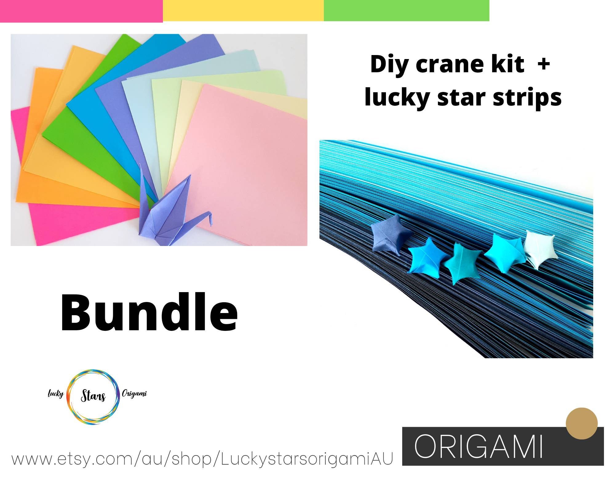Blue Shade Origami Star Paper Strips Star Folding Paper - Etsy Australia