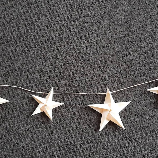 Paper Star Garland - Etsy