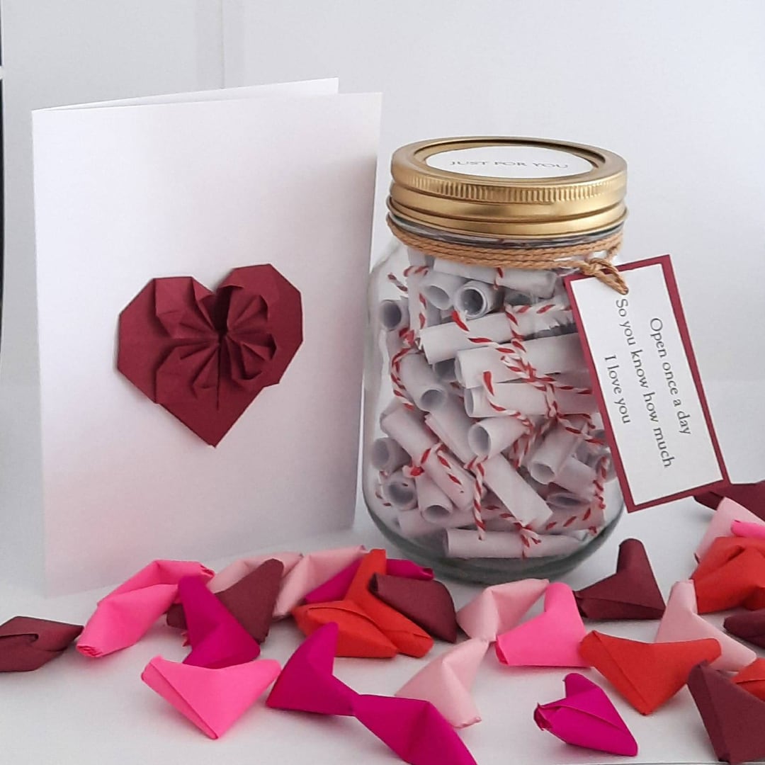Personalised Gift Box, Message Jar Filled With Love, Gifts for Her ...