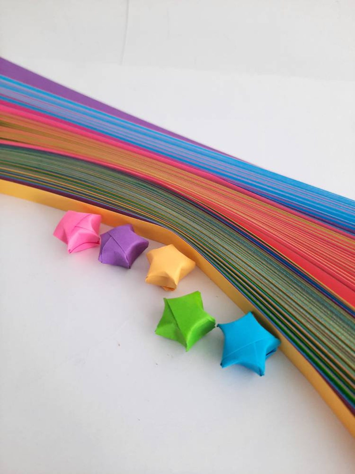 Pastel Origami Star Paper Strips Star Folding Paper Lucky - Etsy Australia