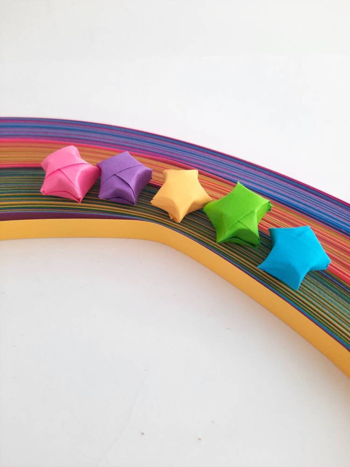 Pastel Origami Star Paper Strips Star Folding Paper Lucky - Etsy Australia